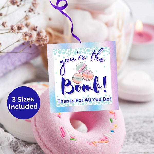 Bath Bomb Tag - Etsy