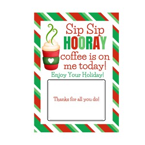 Christmas Gift Card Holder, Coffee Gift Card Holder, Appreciation Gift ...