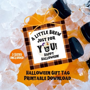 Halloween Tag, Happy Halloween Tag, Printable Treat Tag, Halloween ...
