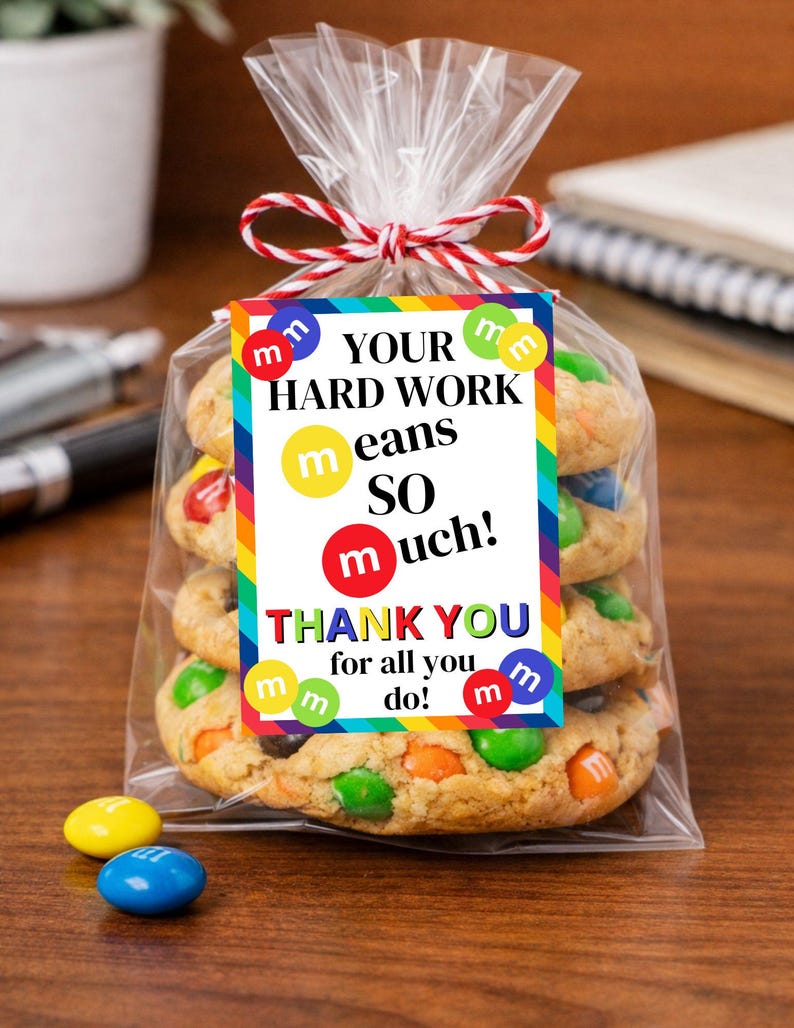 Printable Teacher Appreciation Gift Tags, Thank You Treat Tags ...