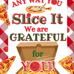 Appreciation Sign, Teacher Appreciation Sign, Pizza Sign, Printable ...