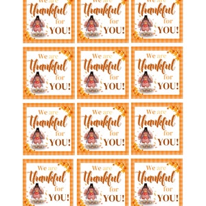 Appreciation Tag, Printable Thanksgiving Gift Tag, Fall Gift Tag ...