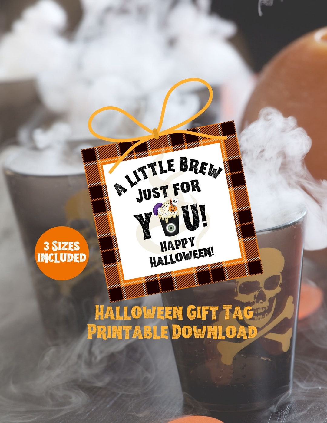 Halloween Tag, Happy Halloween Tag, Printable Treat Tag, Halloween ...