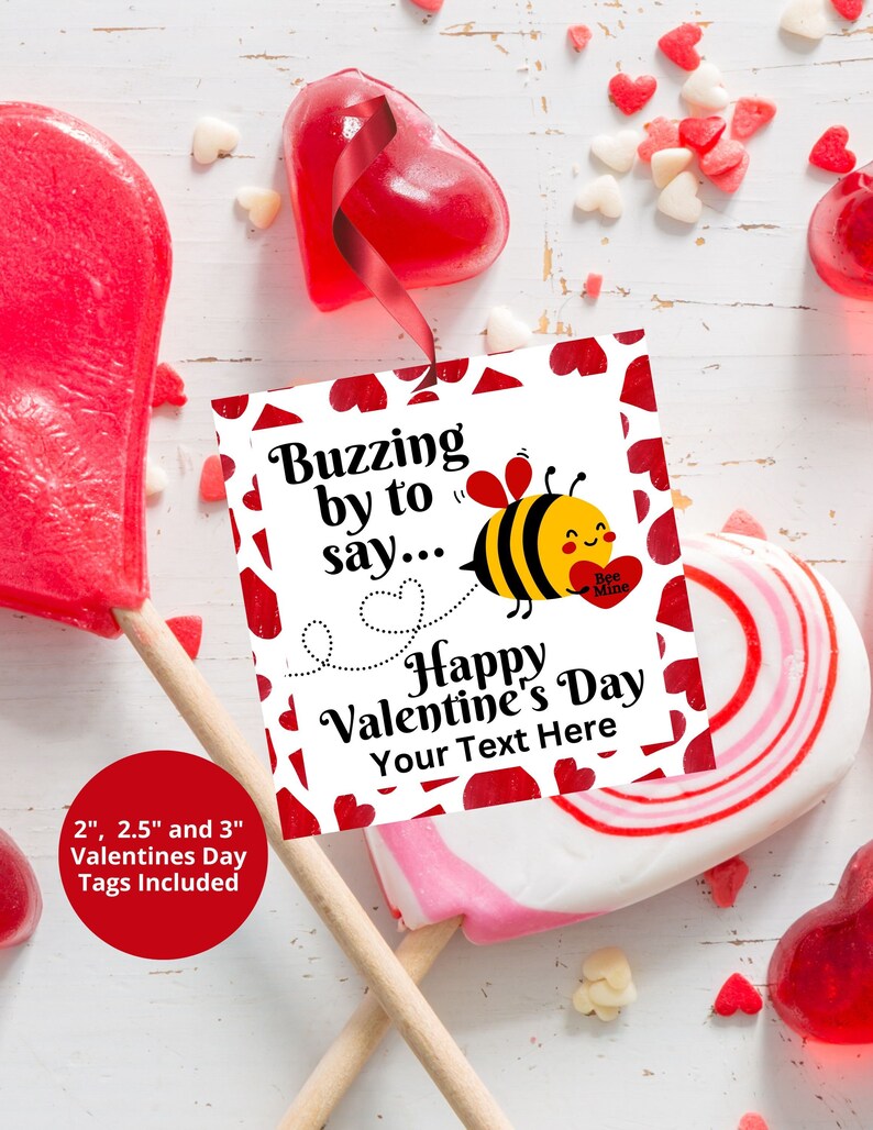 Editable Valentine Gift Tag Valentine Treat Tag Printable - Etsy