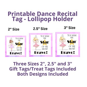 Dance Gift Tags, Dance Tags, Good Luck Treat Tags, Dance Snack Tags ...