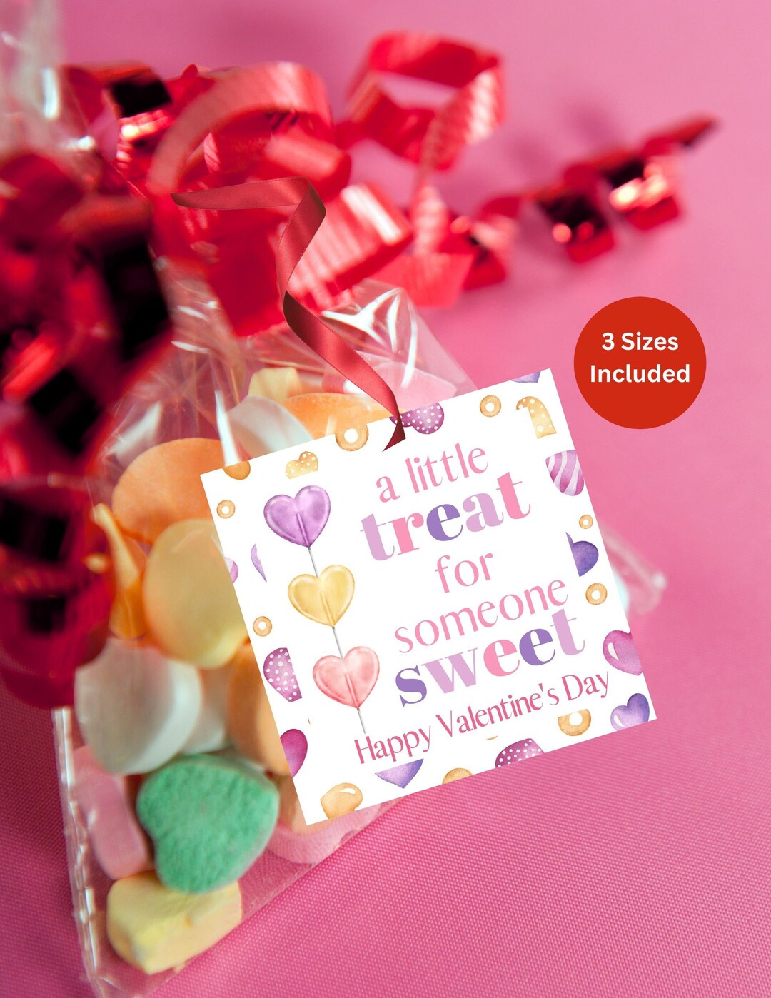 Printable Valentines Day Gift Tag, Valentines Treat Tag, Valentines Day ...