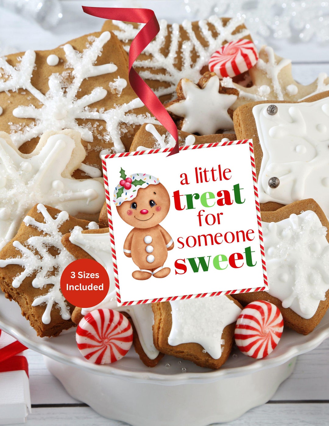 Printable Christmas Gift Tags, Gingerbread Tag, Gingerbread Gift Tag ...