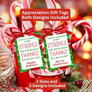 Christmas Gift Tags Printable, Christmas Appreciation Tag, Teacher ...