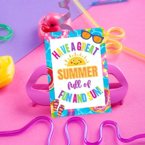 Summer Gift Tag, End of School Tag, Teacher Gift Tag, Last Day of ...