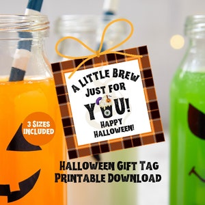 Halloween Tag, Happy Halloween Tag, Printable Treat Tag, Halloween ...