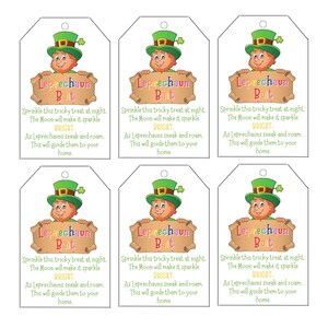 St Patrick's Day Treat Tag, Leprechaun Bait Tag, Lucky Charm Tag, St ...