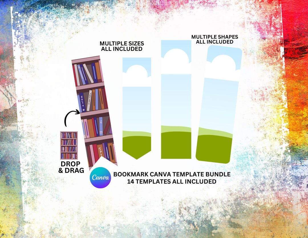 Editable Bookmark Canva Template Bundle, DIY Design (digital Download ...