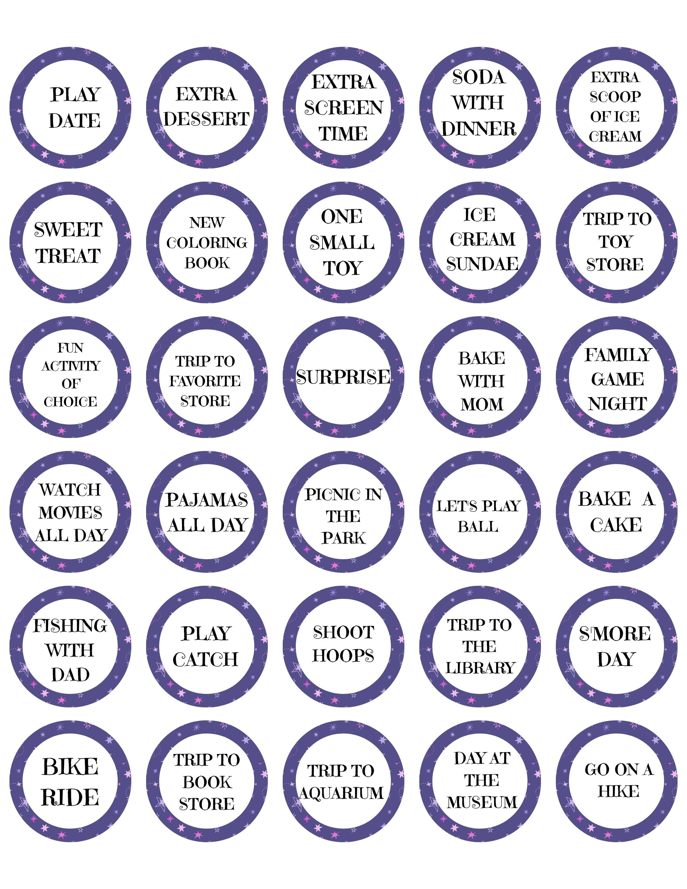 Back to School Reward Tokens Printable Reward Tokens School - Etsy