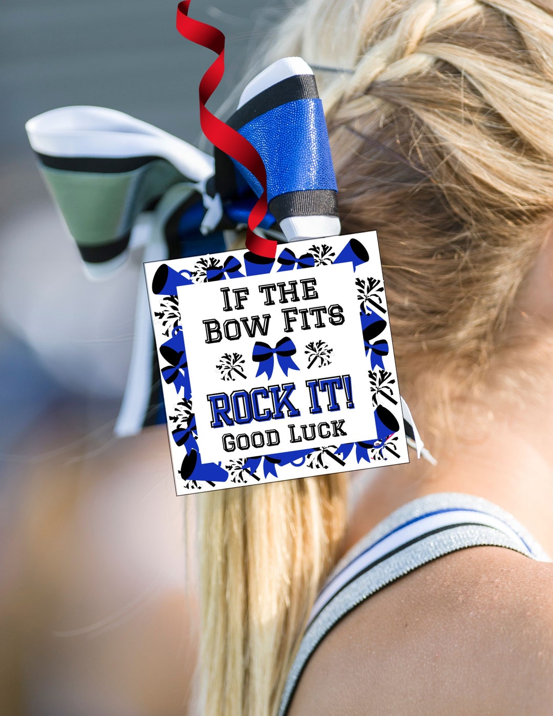 Cheer Tag, Cheerleading Tag, Good Luck Cheer Tag, Cheer Snack Tag ...