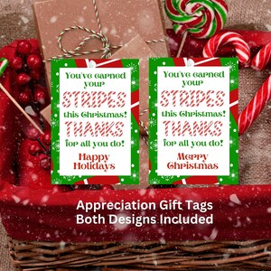 Christmas Gift Tags Printable, Christmas Appreciation Tag, Teacher ...