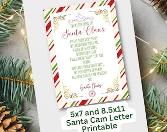 Santa Cam Letter, Letter From Santa Letter, Santa Cam Letter Printable ...