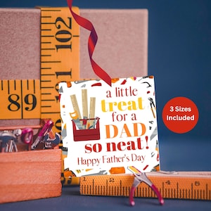 Fathers Day Gift Tag Printable, Fathers Day Treat Tag, Fathers Day Gift ...