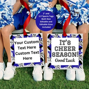 Editable Cheer Tag, Cheerleading Tag, Printable Cheer Tag, Cheerleader ...