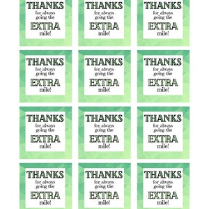 Thank You Gift Tags, Appreciation Treat Tags, Staff Appreciation Gift ...