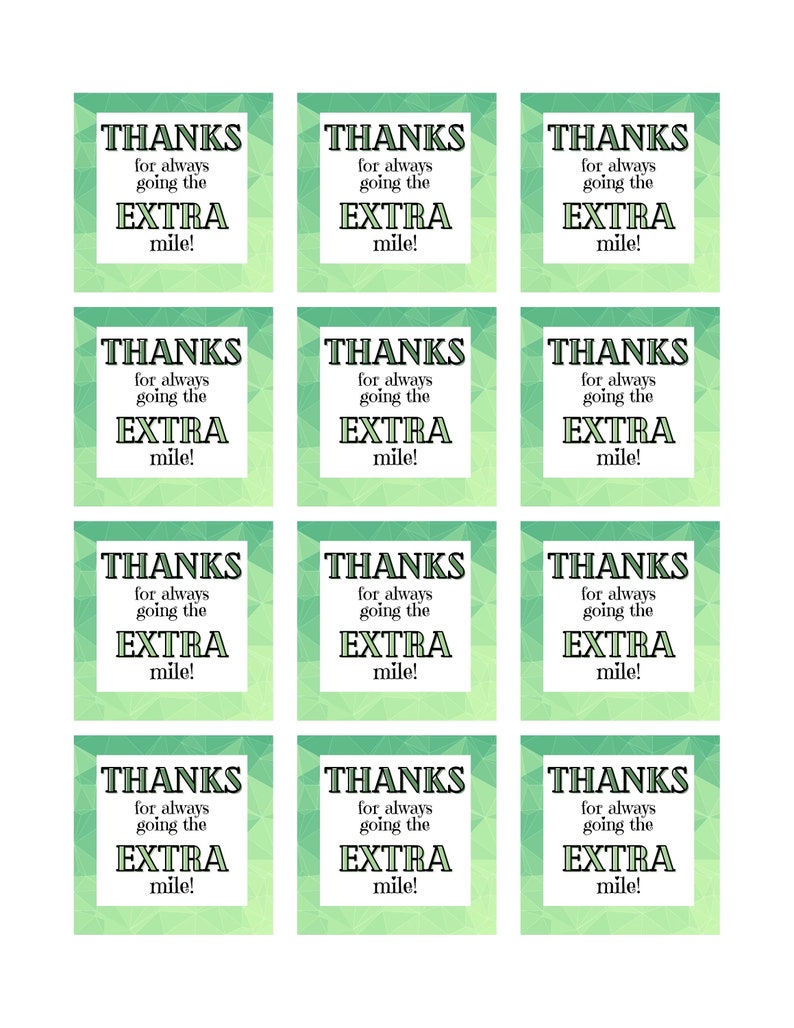 Thank You Gift Tags, Appreciation Treat Tags, Staff Appreciation Gift ...