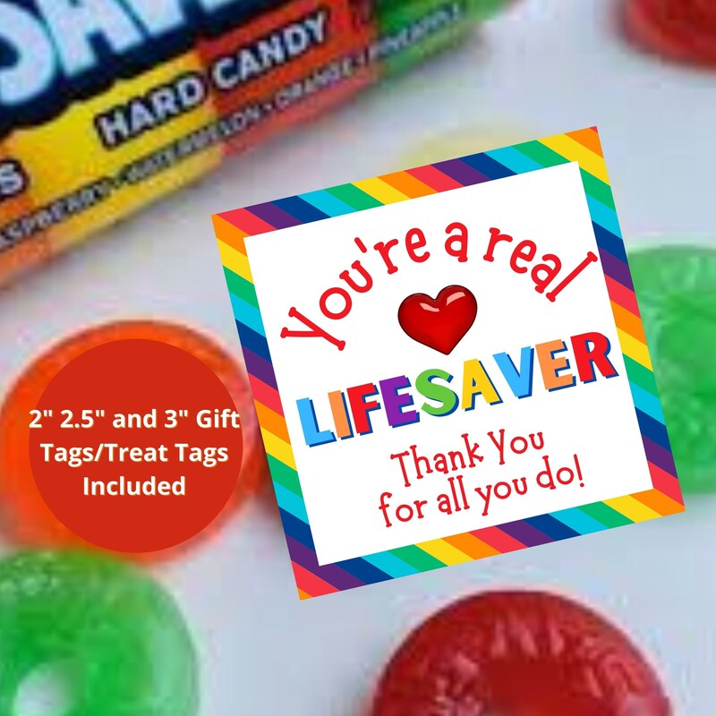 Lifesaver Thank You - Etsy