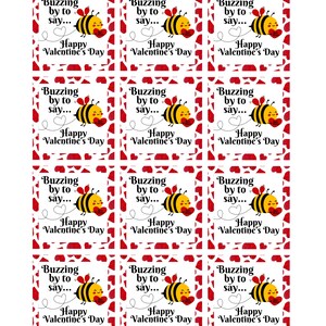 Editable Valentine Gift Tag, Valentine Treat Tag, Printable Valentine ...