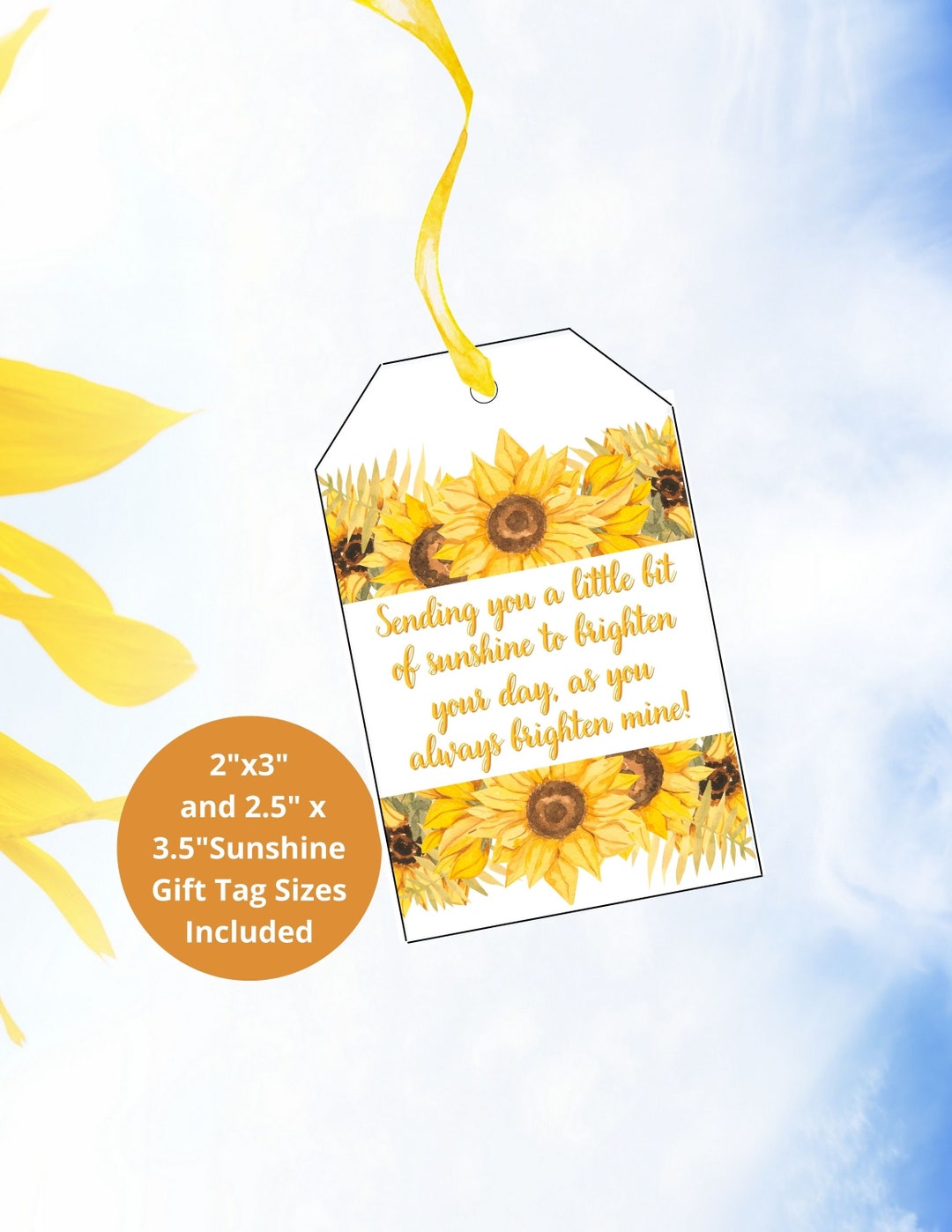 Appreciation Tags, Sunshine Thank You Tags, Teacher Tags, Staff ...