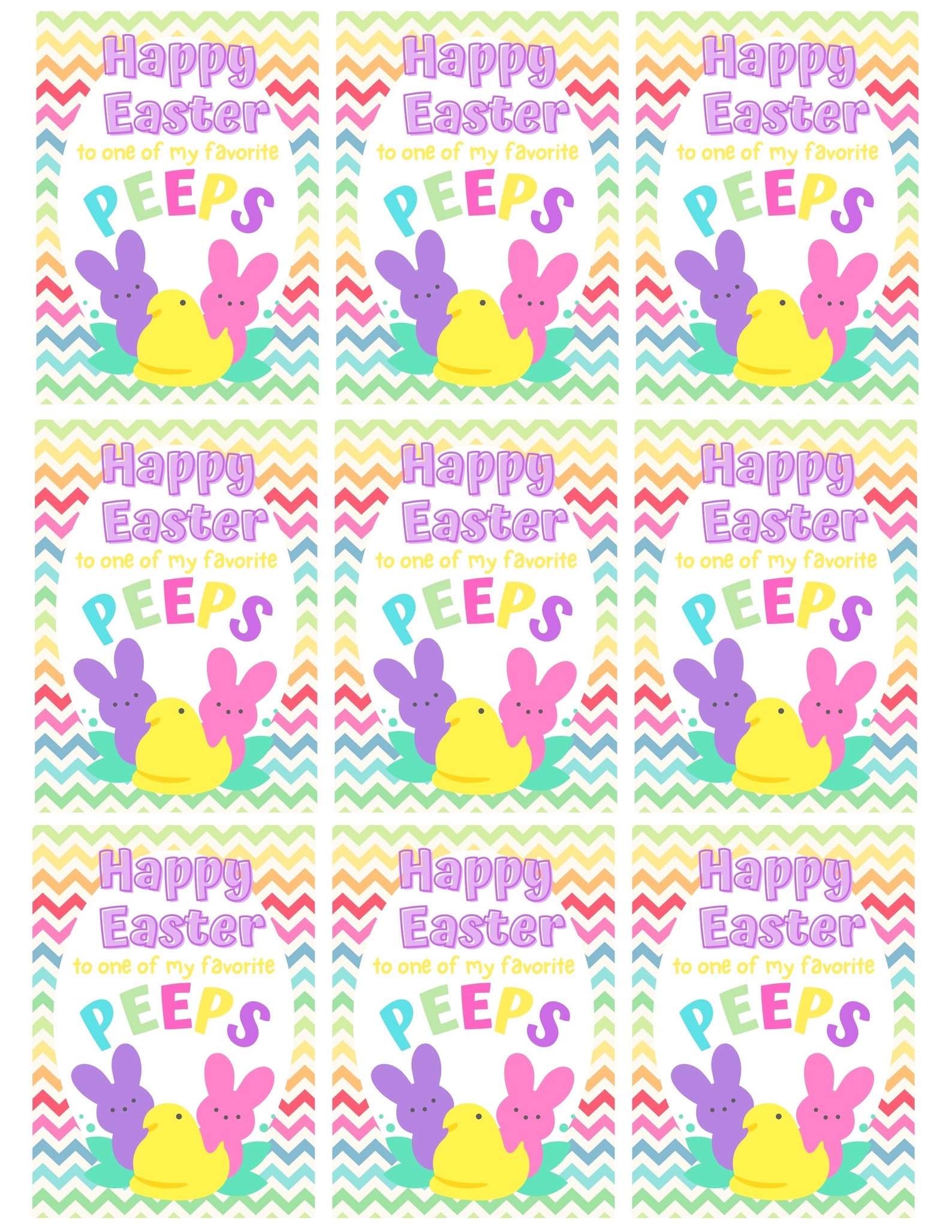 Easter Treat Tags Easter Gift Tags Editable Easter Treat - Etsy