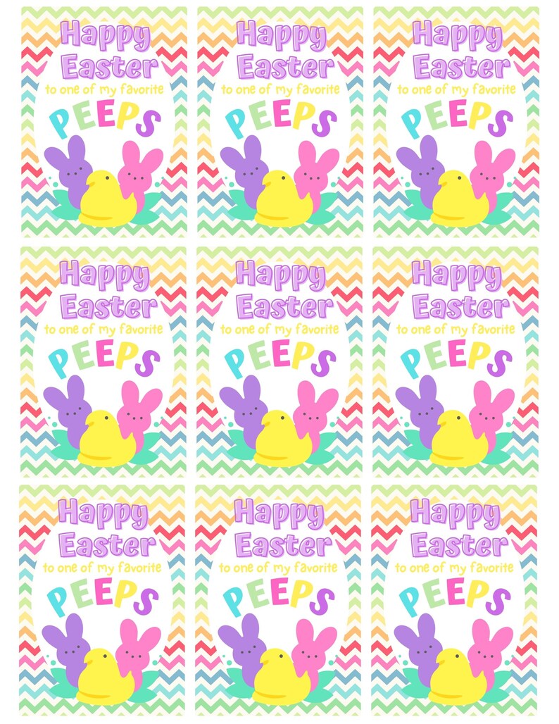 Easter Treat Tags Easter Gift Tags Editable Easter Treat - Etsy