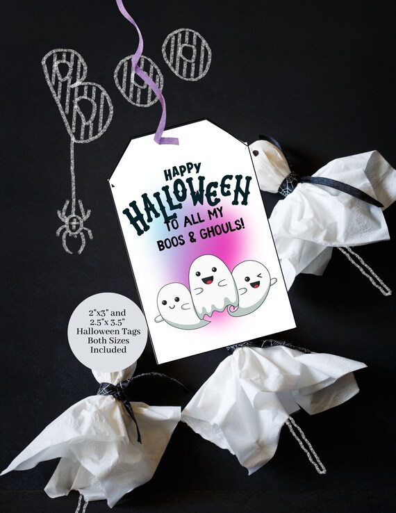 Halloween Favor Tag Printable Halloween Tag Halloween Tag - Etsy