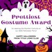 Halloween Costume Awards, Halloween Awards Template, Costume Party ...