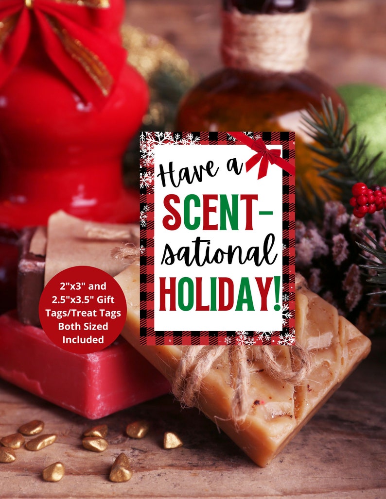 Christmas Scent-sational Gift Tag Printable, Appreciation Tag (PDF) - Etsy