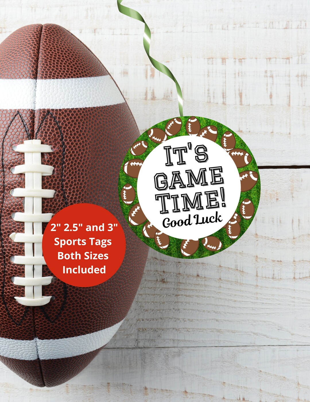 Football Gift Tags, Treat & Snack Bag, Printable (PDF) - Etsy
