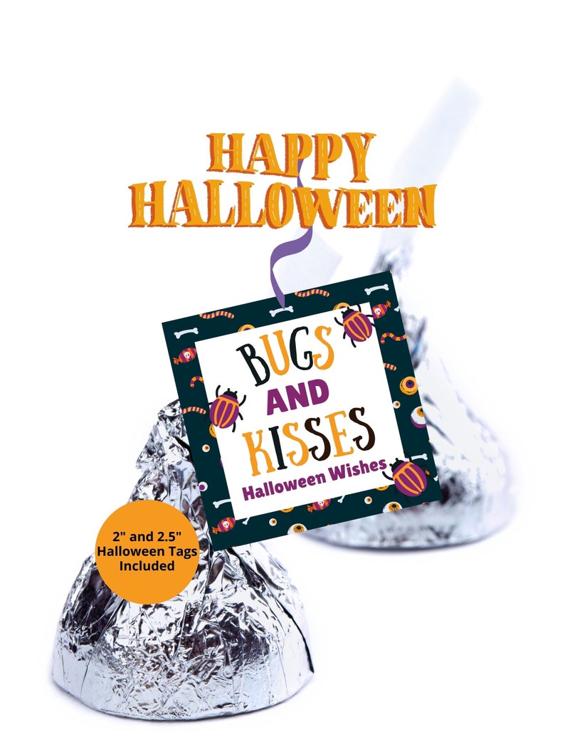Halloween Favor Tags Halloween Tags Printable Bugs and - Etsy