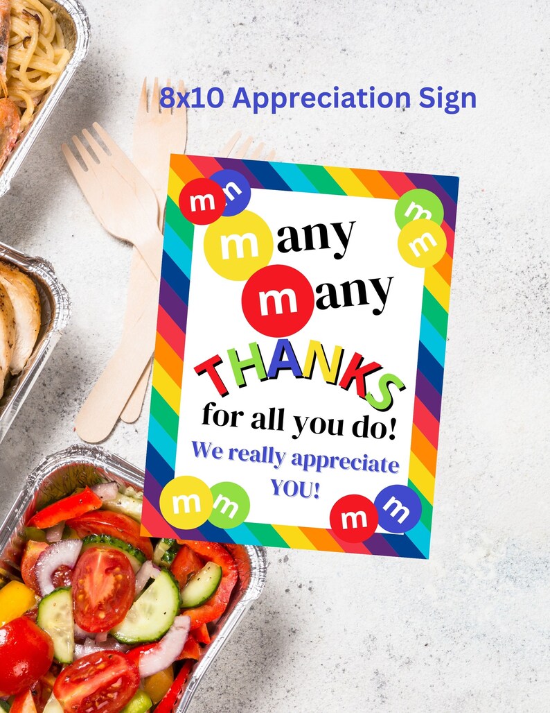 Appreciation Sign Teacher Appreciation Sign Staff - Etsy