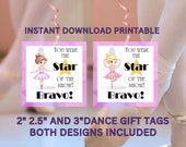 Dance Gift Tags Dance Tags Good Luck Treat Tags Dance Snack - Etsy