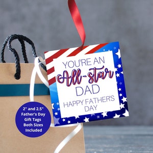 Fathers Day Gift Tag Printable, Fathers Day Tag, Fathers Day Gift Tag ...
