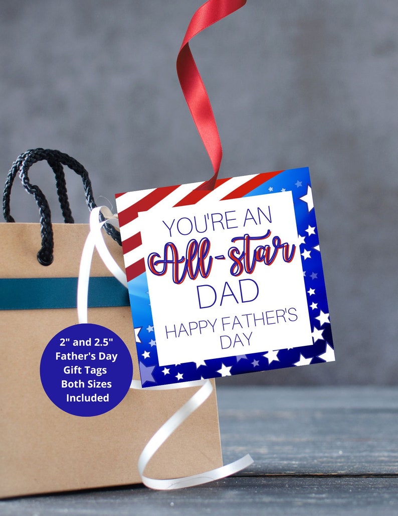 Fathers Day Gift Tag Printable Fathers Day Tag Fathers Day - Etsy
