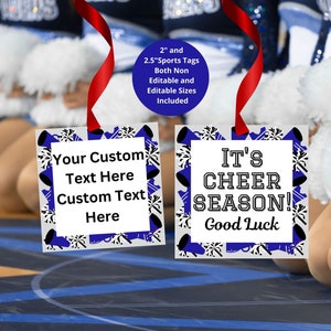 Editable Cheer Tag, Cheerleading Tag, Printable Cheer Tag, Cheerleader ...