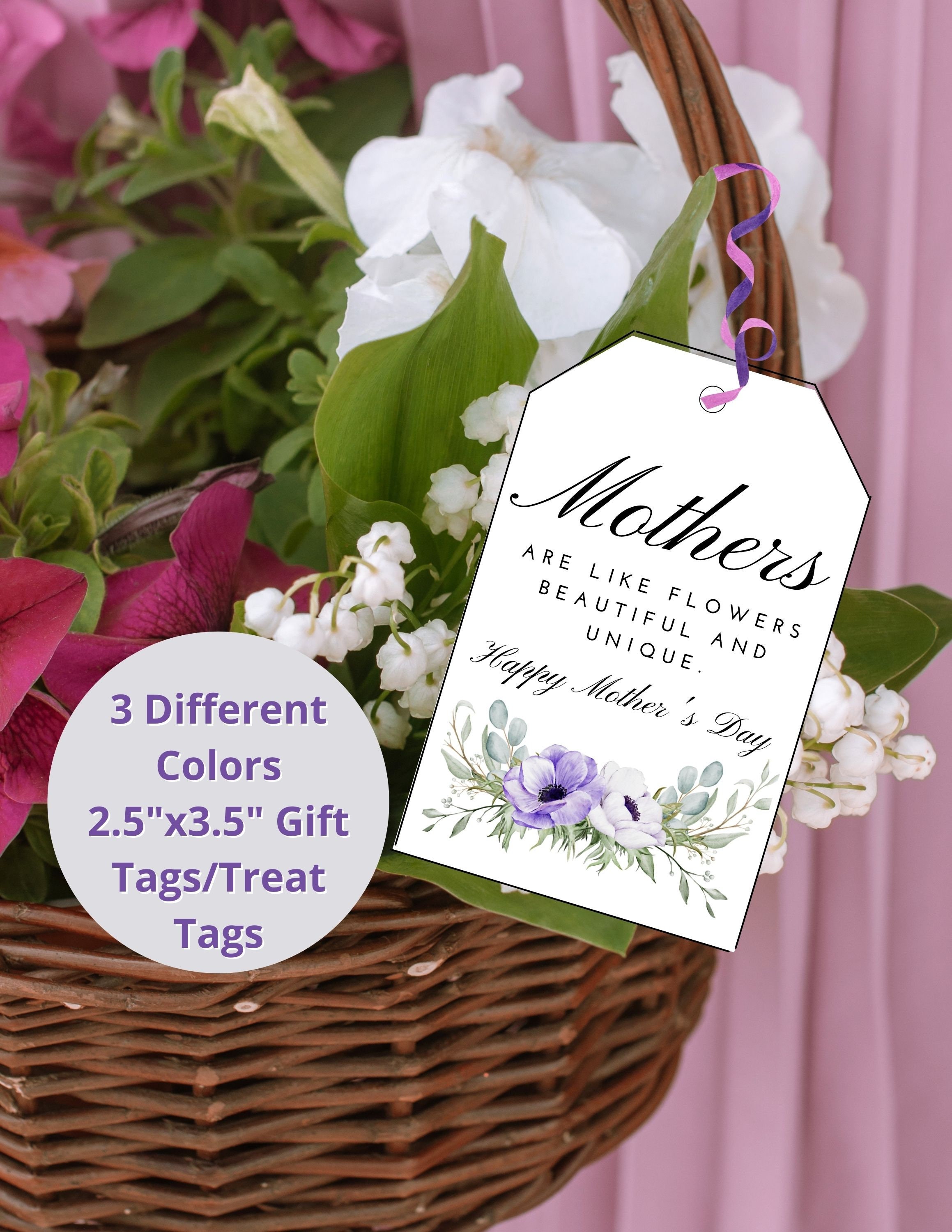 Mother's Day Gift Tags Printable Mothers Day Treat Tags - Etsy