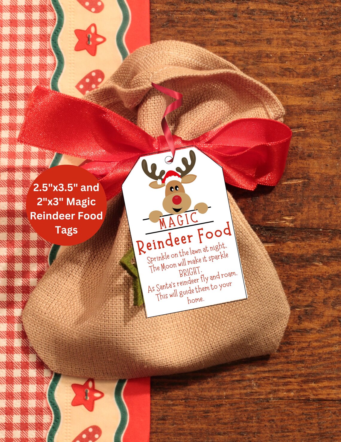 Magic Reindeer Food Tags Reindeer Food Tag Reindeer Food - Etsy
