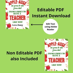 Appreciation Tag, Teacher Appreciation Tag, Printable Teacher Tag ...