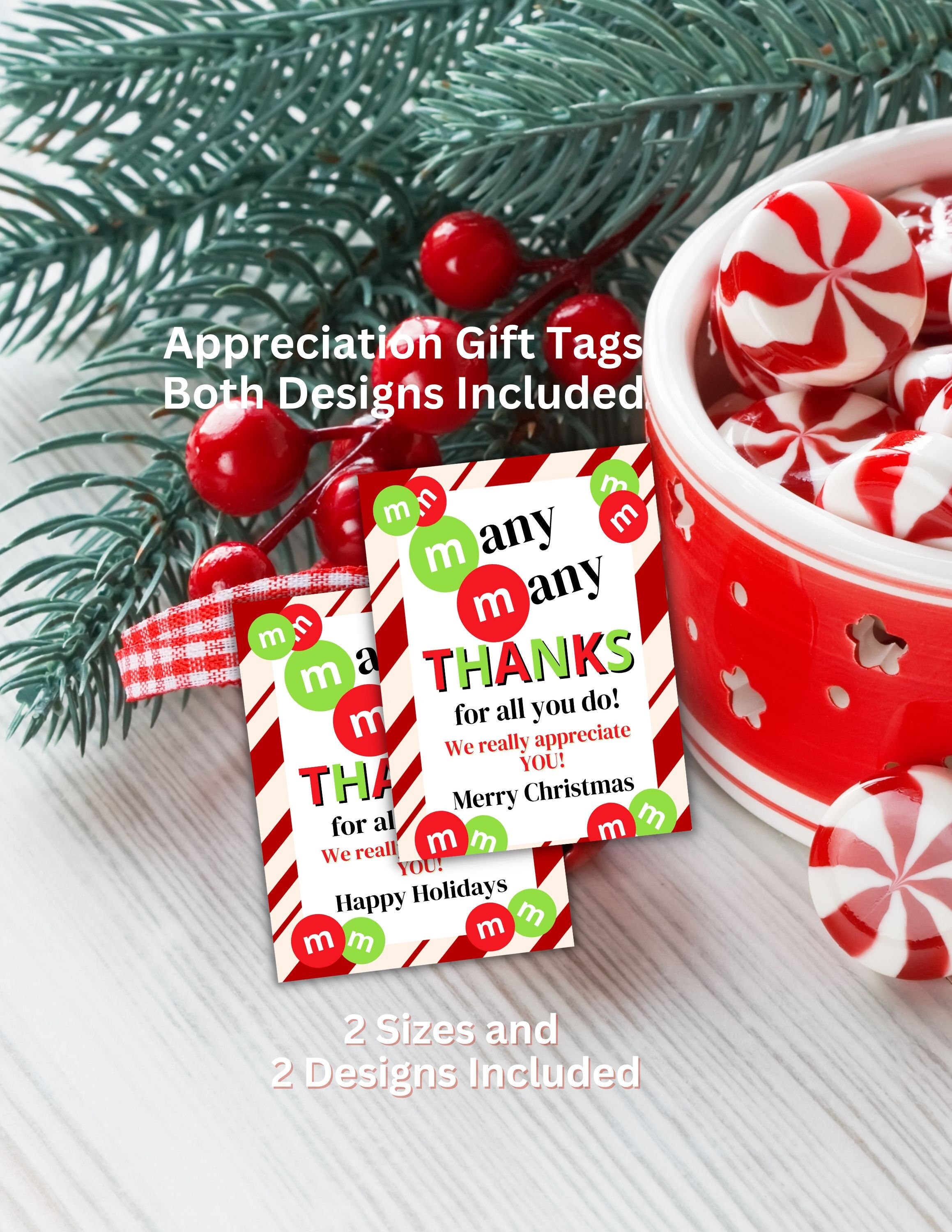 Printable Christmas Tags Christmas Treat Tag Christmas - Etsy