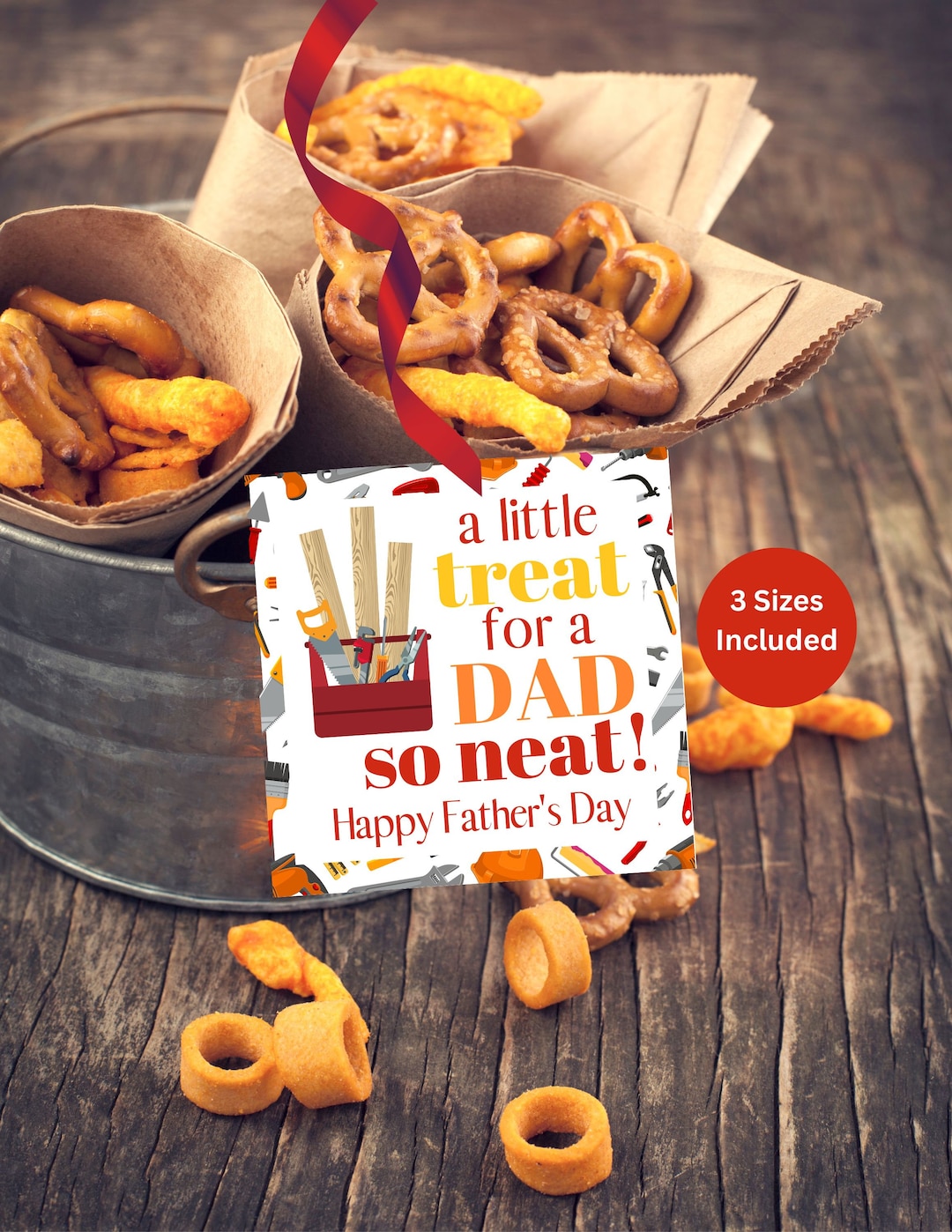 Fathers Day Gift Tag Printable, Fathers Day Treat Tag, Fathers Day Gift ...