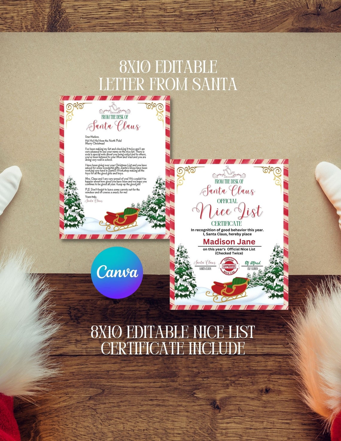 Editable Letter From Santa Letter From Santa Template - Etsy