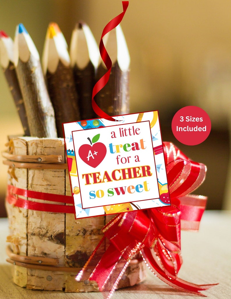 Teacher Gift Tag Teacher Appreciation Tag Printable Teacher - Etsy