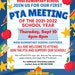 PTA Meeting Flyer, PTO PTA Flyer, Editable School Flyer, Back to School ...