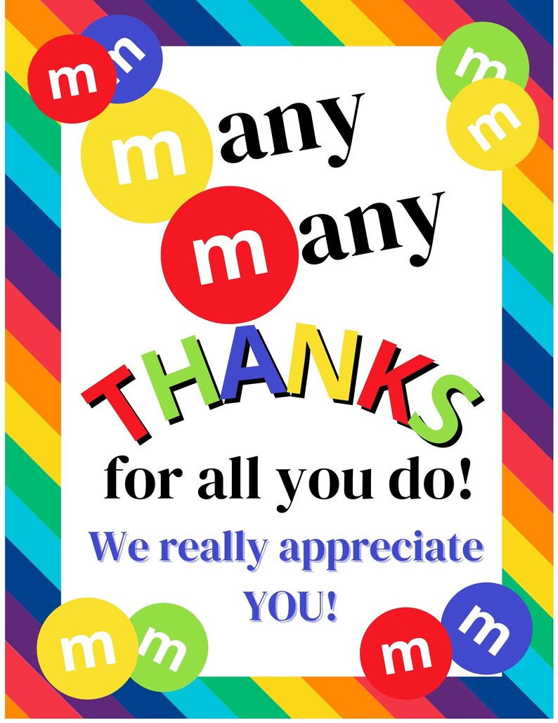 Appreciation Sign Teacher Appreciation Sign Staff - Etsy