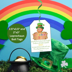 St Patrick's Day Treat Tag, Leprechaun Bait Tag, Lucky Charm Tag, St ...