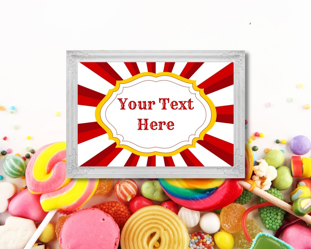 Editable Carnival Sign, Editable Circus Sign, Carnival Birthday Sign ...